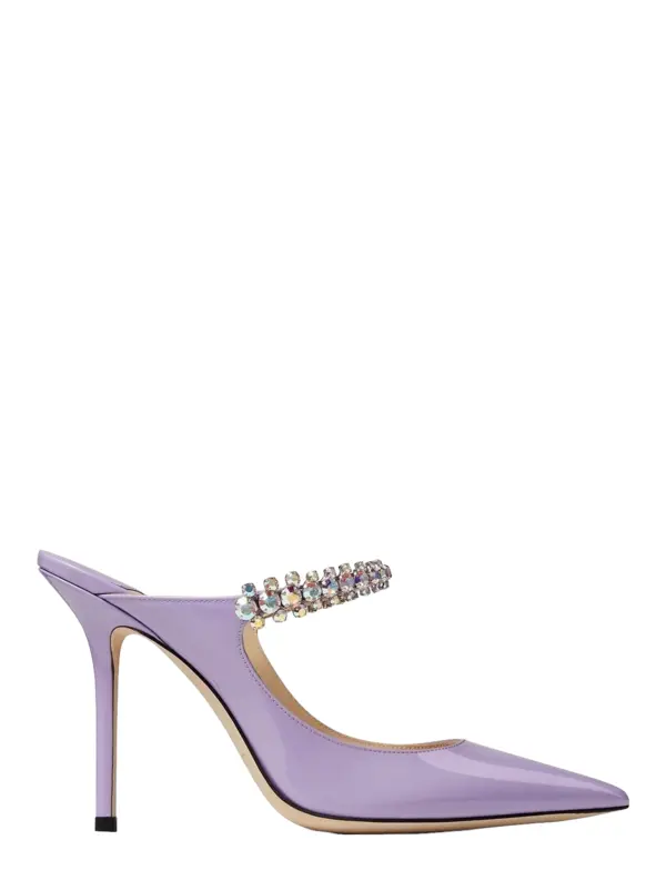 JIMMY CHOO Bing 100 Patent Leather Pumps - Purple