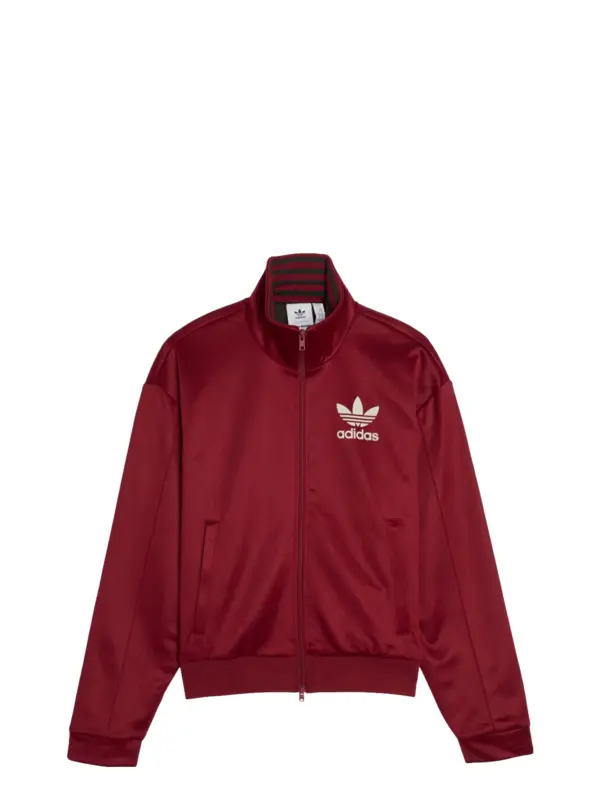 Adidas X Wales Bonner Flocked-trefoil Logo Track Jacket - Red