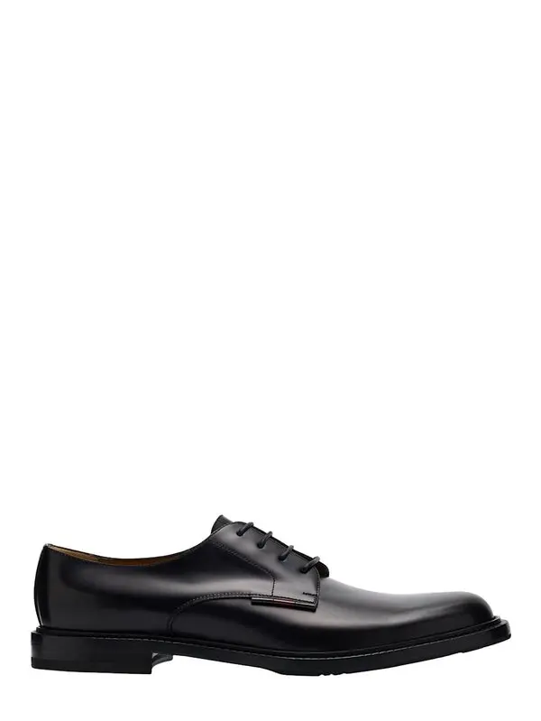 Gucci William Leather Derby Shoes - Black