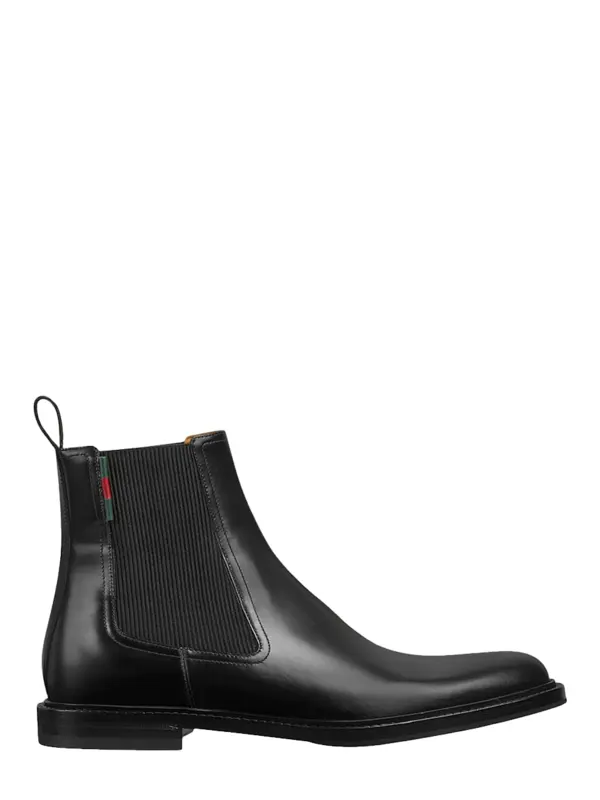 Gucci William Leather Chelsea Boots - Black