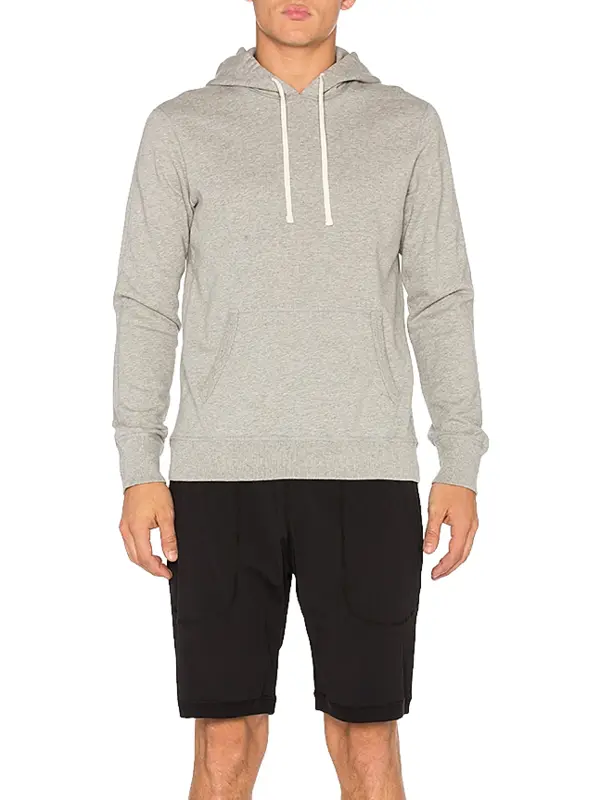 Reigning Champ Core Pullover Hoodie - Heather Grey