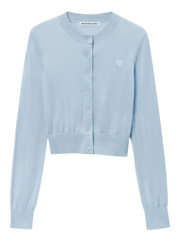 Alexander Wang Cropped Cardigan - Blue