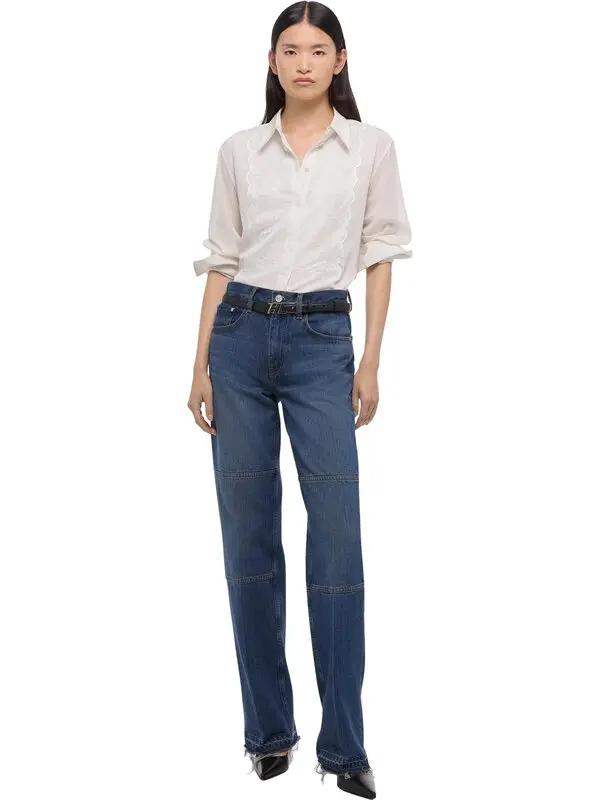 Helmut Lang Relaxed Lace Shirt - White