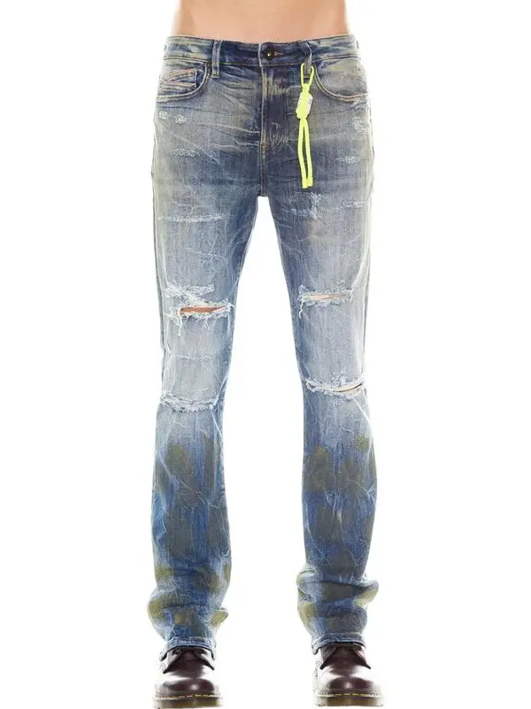 CULT OF INDIVIDUALITY Lenny Ripped Bootcut Jeans - Damian
