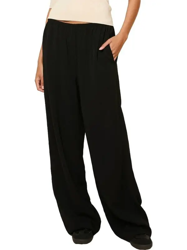 Solid & Striped Monaco Wide Leg Pants - Noir