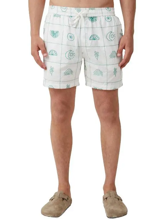 COTTON ON Easy Short - Sage Stripe