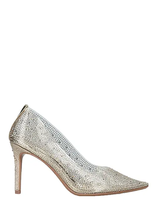 Carvela Lovebird Crystal-embellished Courts - Gold