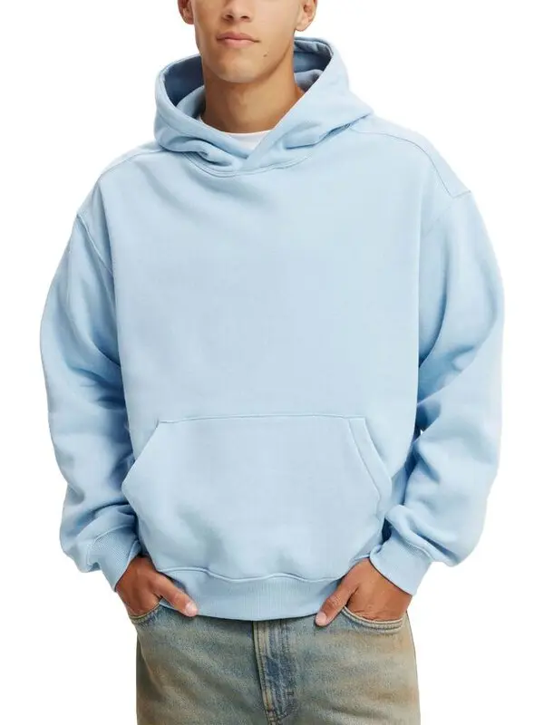 COTTON ON Box Fit Hoodie - Pearl Blue