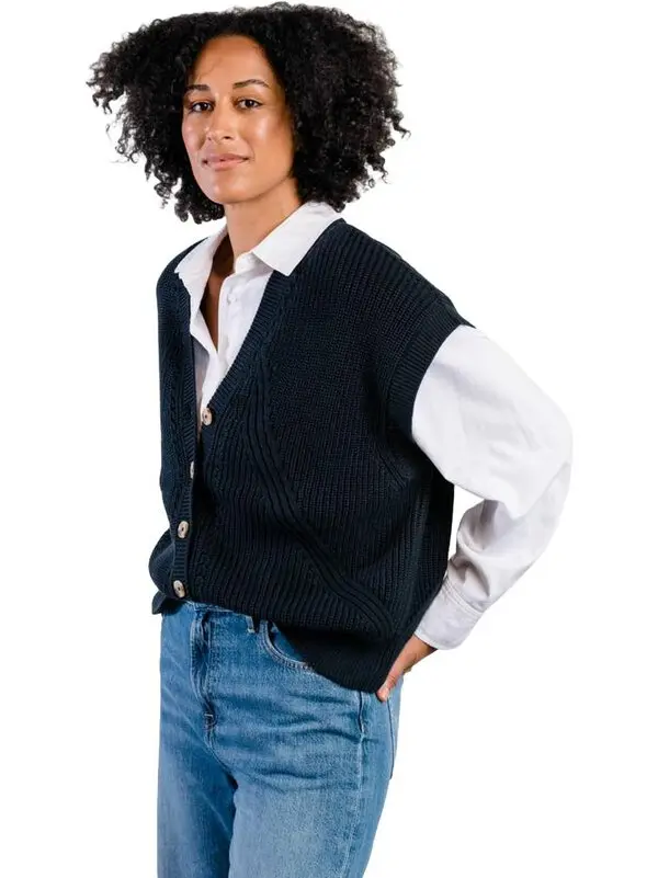 ABLE Jess Sweater Vest - Black