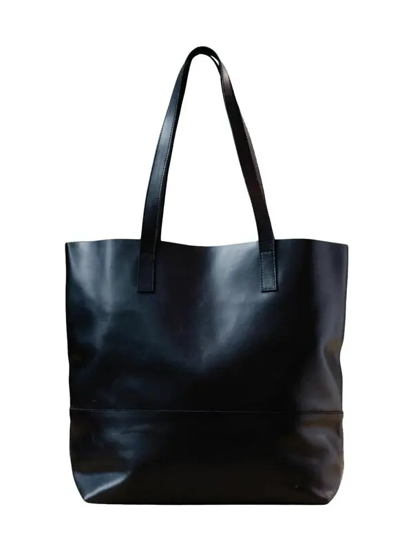 ABLE Mamuye Classic Leather Tote - Black