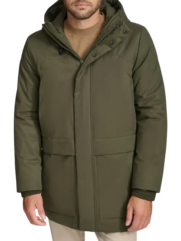 Andrew Marc Sueded Midweight Jacket - Olive