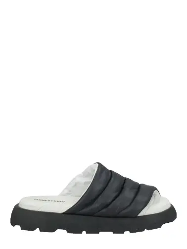 PIUMESTUDIO Shell Platform Sandals - Black