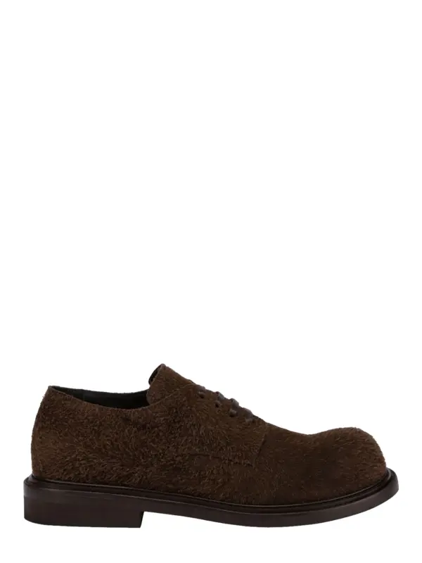 Moschino Suede Oxford Shoes - Brown