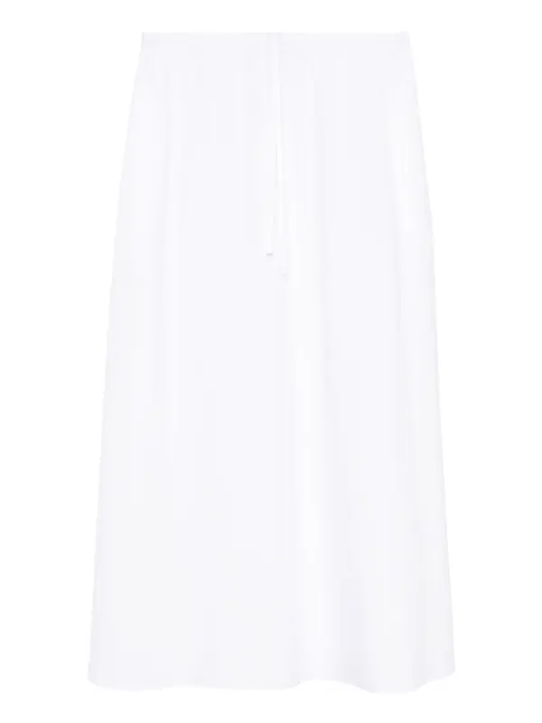 Matteau Drawstring Midi Skirt - White