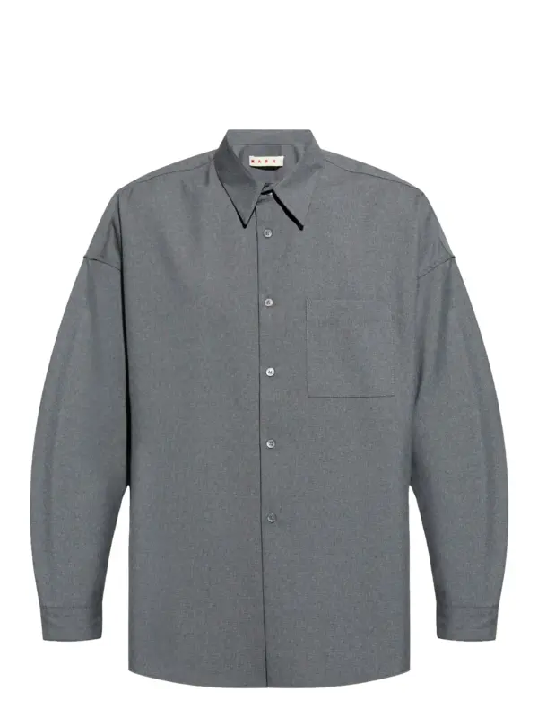 Marni Wool Shirt - Grey