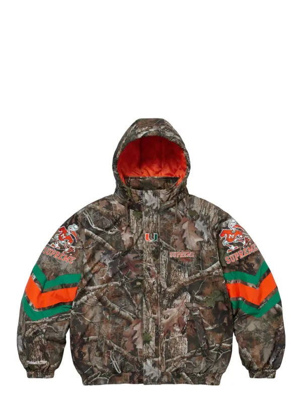 Supreme X Mitchell & Ness Ncaa Stadium Bomber Jacket - Green