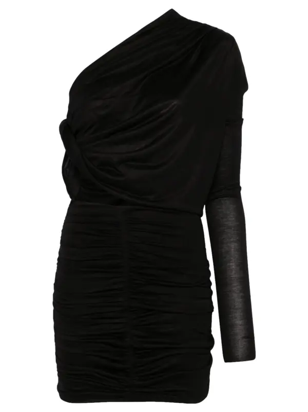 PNK Wrap-design Mini Dress - Black