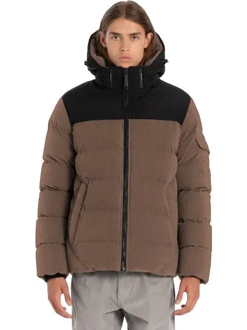 POINT ZERO Corduroy Puffer Jacket - Hazel