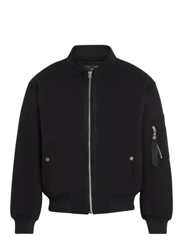 Rag & Bone Manston Vintage Terry Bomber Jacket - Blk
