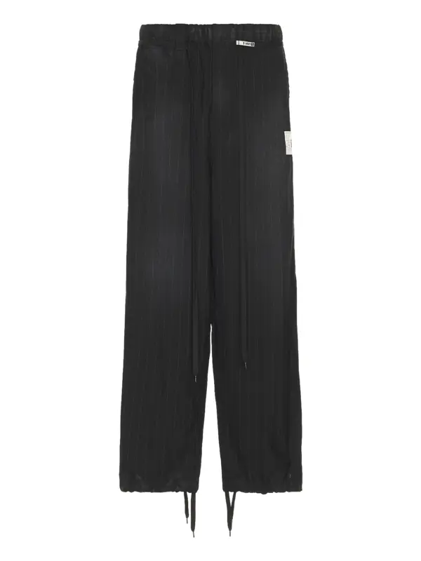 Mihara Yasuhiro Aged Wide Leg Trousers - Black