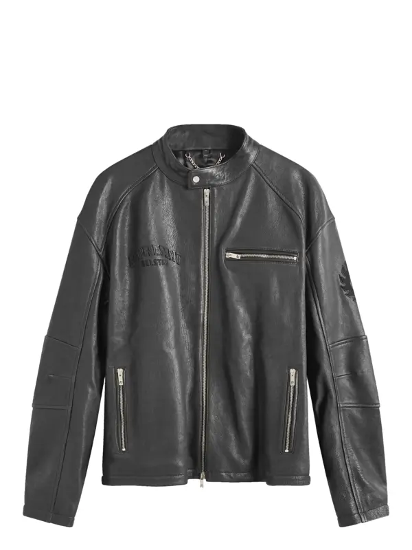REPRESENT X Belstaff Leather Race Jacket - Black