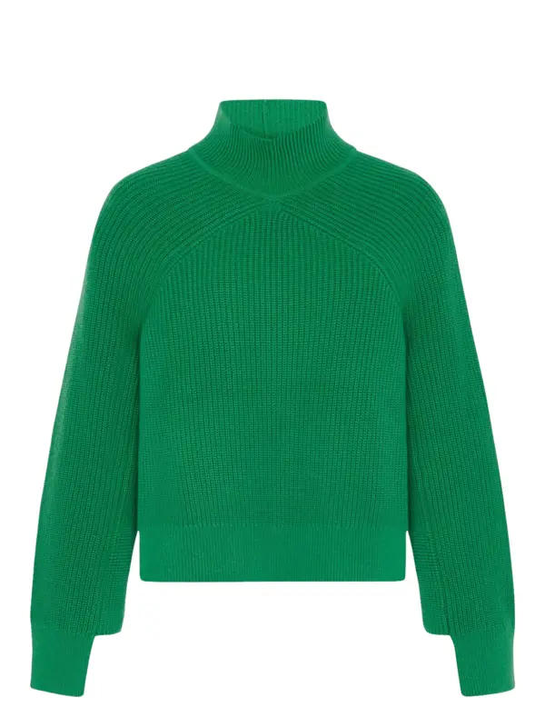 Rosetta Getty Ribbed Panelled Sweater - Green