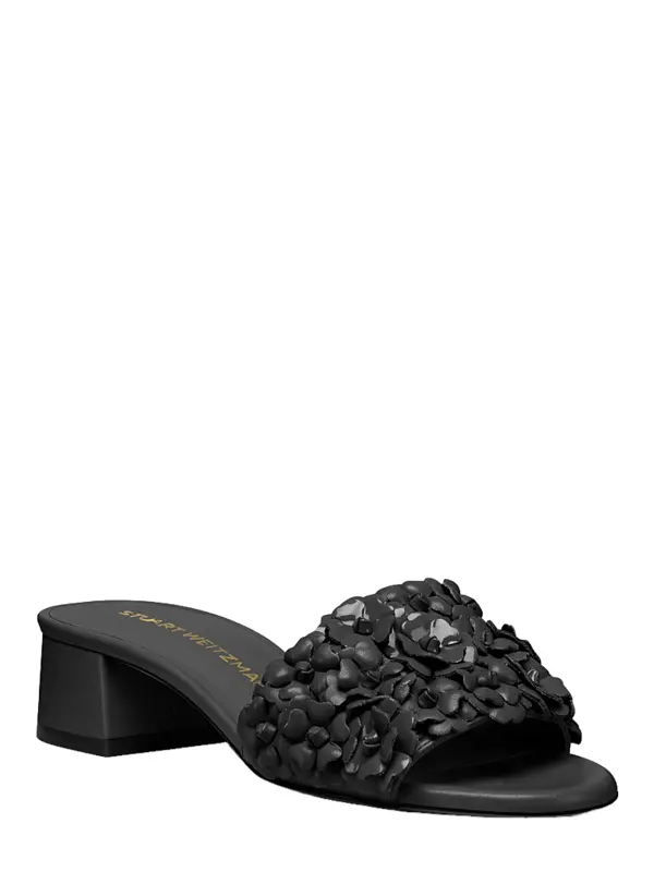 STUART WEITZMAN Meadow 35 Slide Sandals - Black