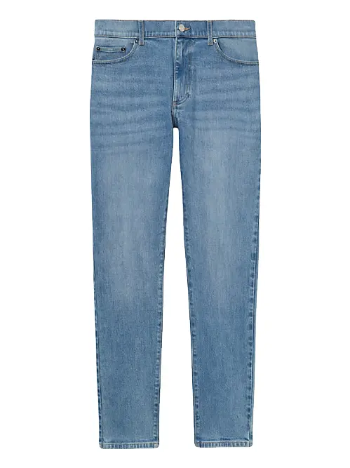 REISS Picton Slim-fit Tapered-leg Stretch-denim Jeans - Light Blue Wash