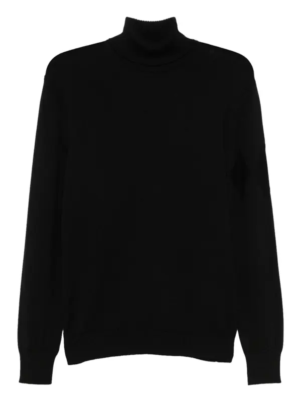 BALLANTYNE Turtleneck Wool Sweater - Black