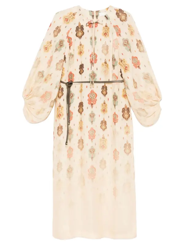 Zimmermann Wylie Midi Dress - Neutrals