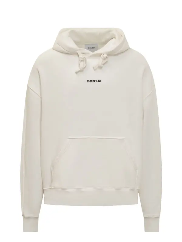 BONSAI Logo-print Hoodie - White