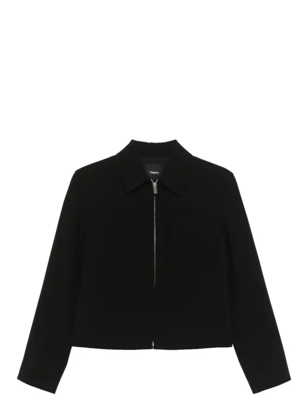 Theory Crepe-texture Jacket - Black