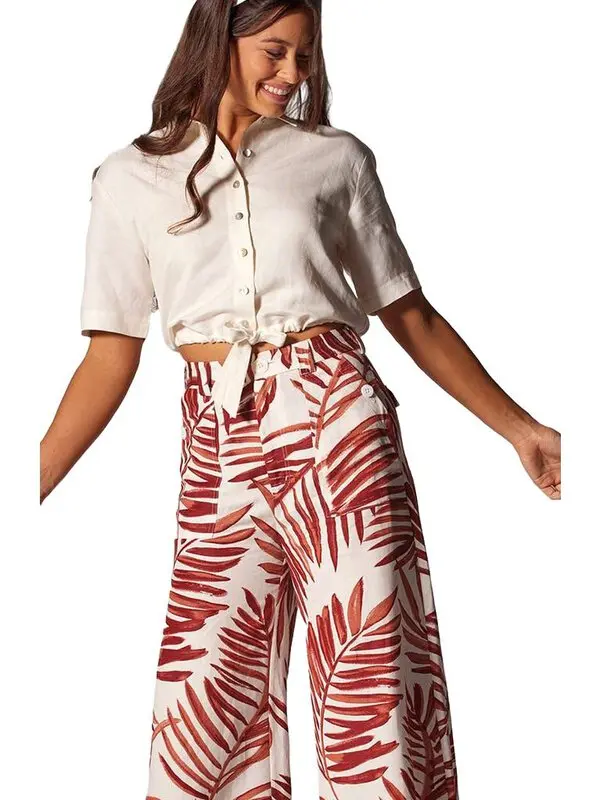 Tori Richard Maybelle Wide Leg Pant - Mocha