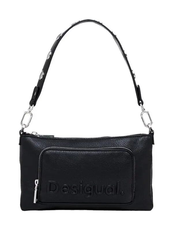 Desigual Faux Leather Shoulder Bag - Black