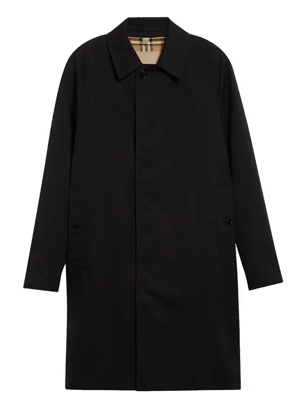 Burberry Camden Water-resistant Cotton Gabardine Car Coat - Black