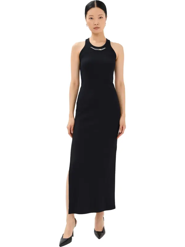 Stella McCartney Chain Embellished Tank Dress - Black