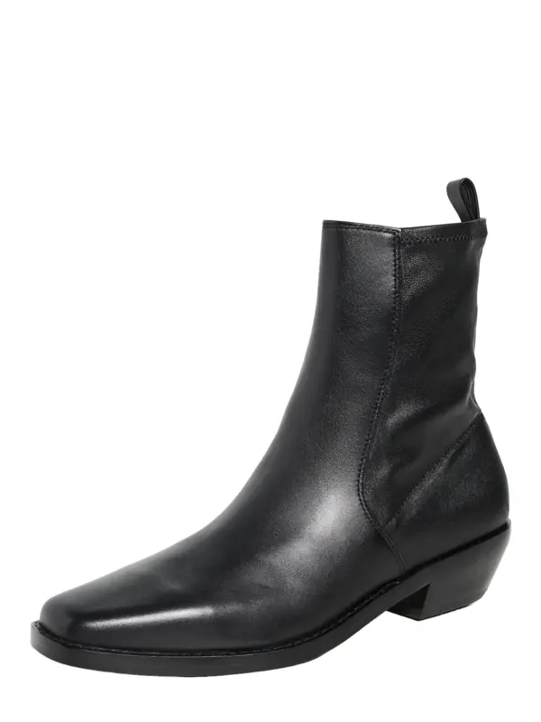 Madewell The Idris Leather Ankle Boots - True Black