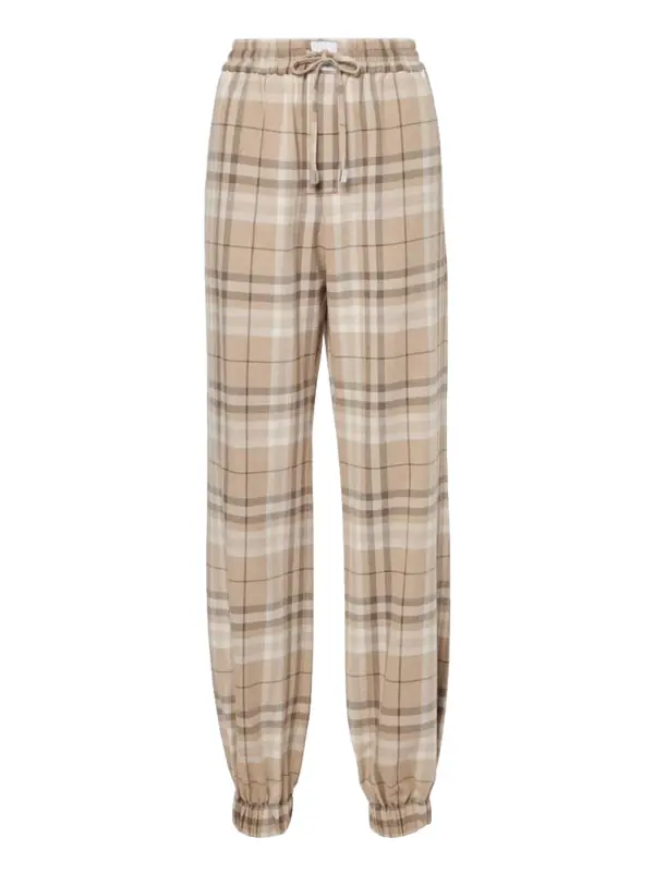 Attico Cotton-blend Track Pants - Beige
