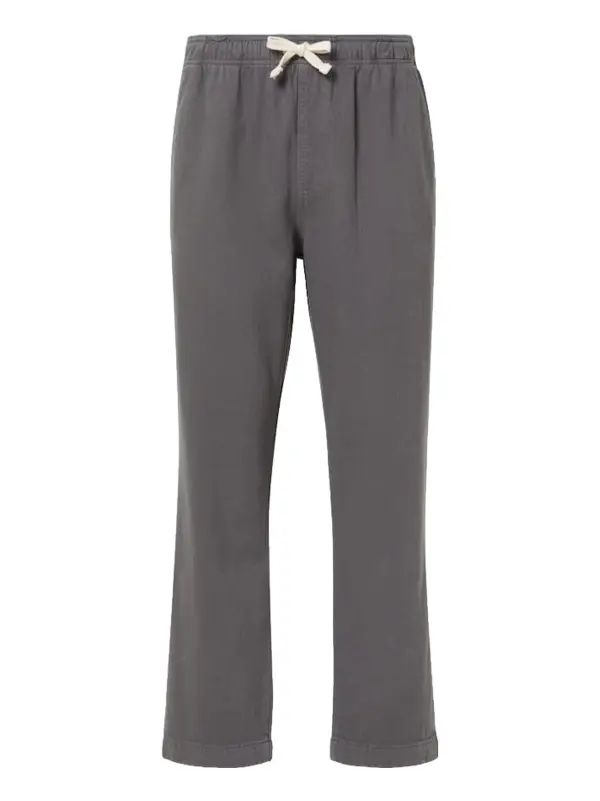FRAME Cotton Straight Leg Pants - Grey