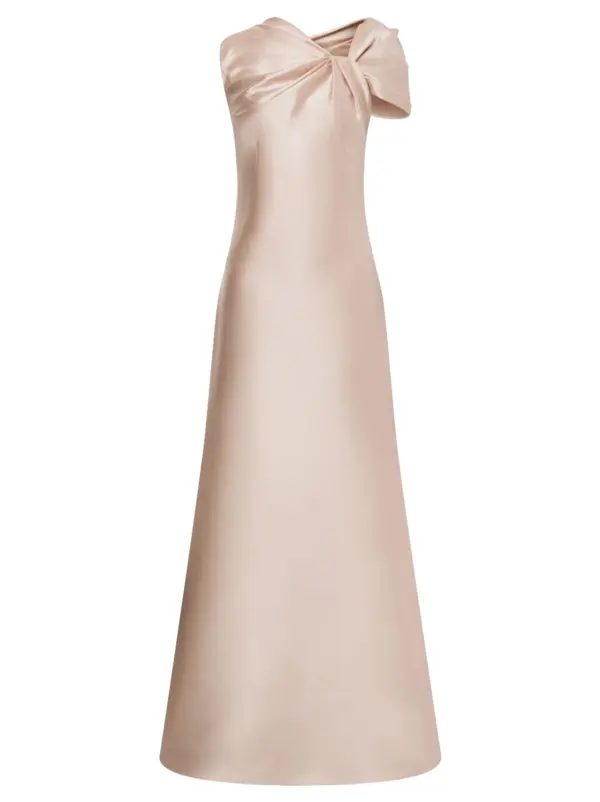 Alberta Ferretti Gathered Gown - Gold