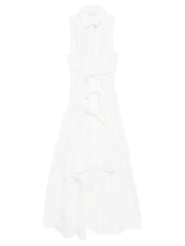 MARC LE BIHAN Asymmetric Shirt Dress - White