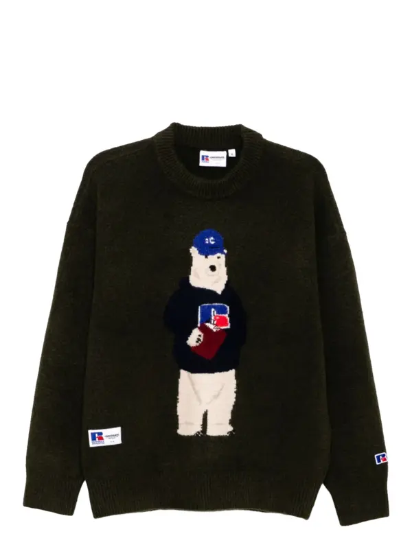 CHOCOOLATE Teddy-bear Jumper - Green