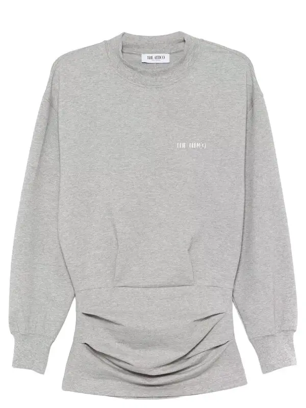 Attico Logo Mini Dress - Grey