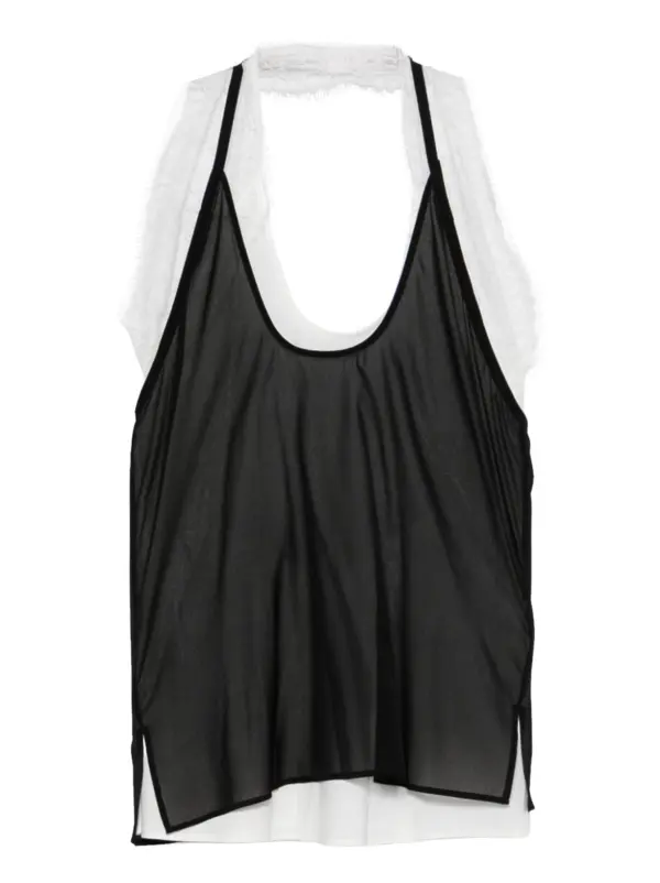 Helmut Lang Lace Dancer Top - Black