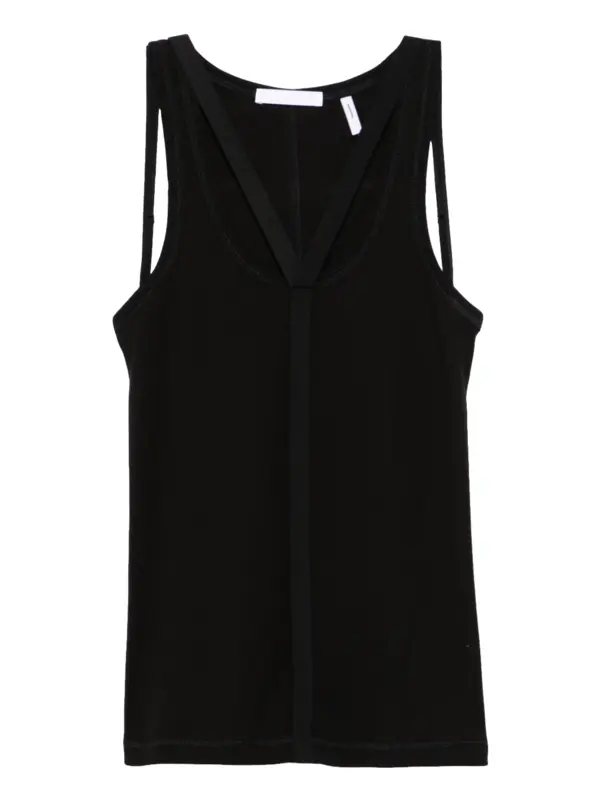 Helmut Lang Strap Racer Tank Top - Black
