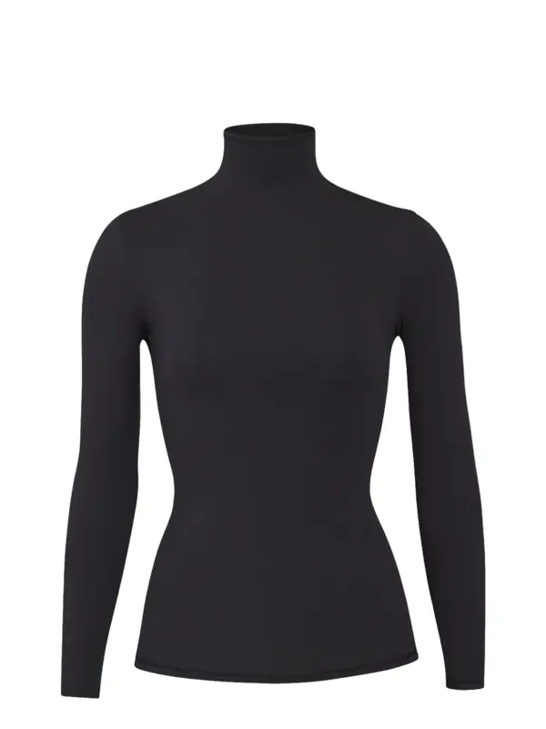 SKIMS Fits Everybody Turtleneck Top - Onyx