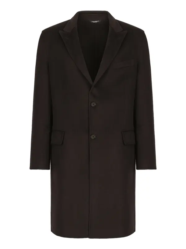Dolce & Gabbana Double Cashmere Coat - Brown