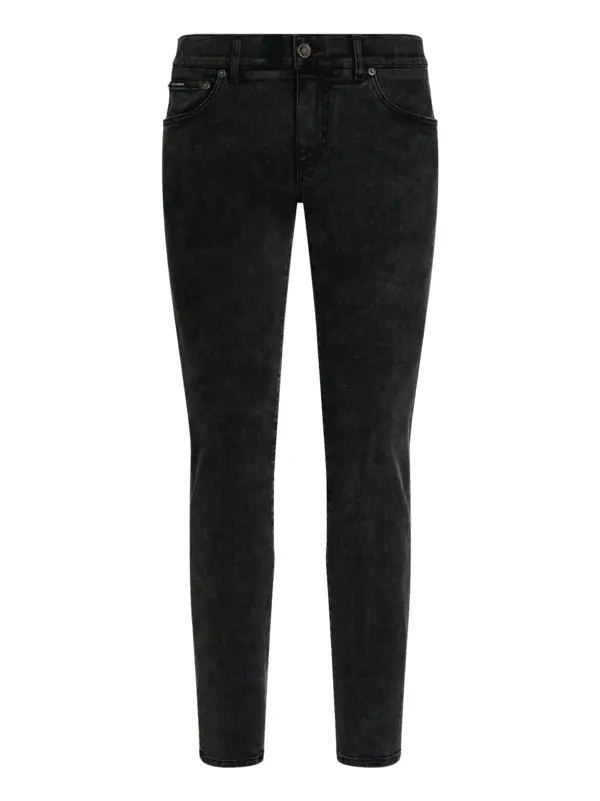 Dolce & Gabbana Stretch Cotton Skinny Jeans - Multicolor