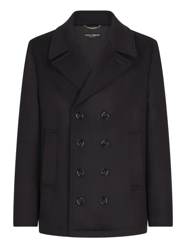 Dolce & Gabbana Double-breasted Pea Coat - Blue