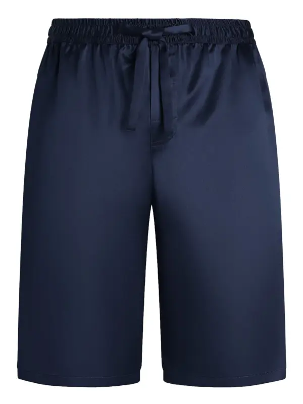 Dolce & Gabbana Silk Satin Shorts - Blue